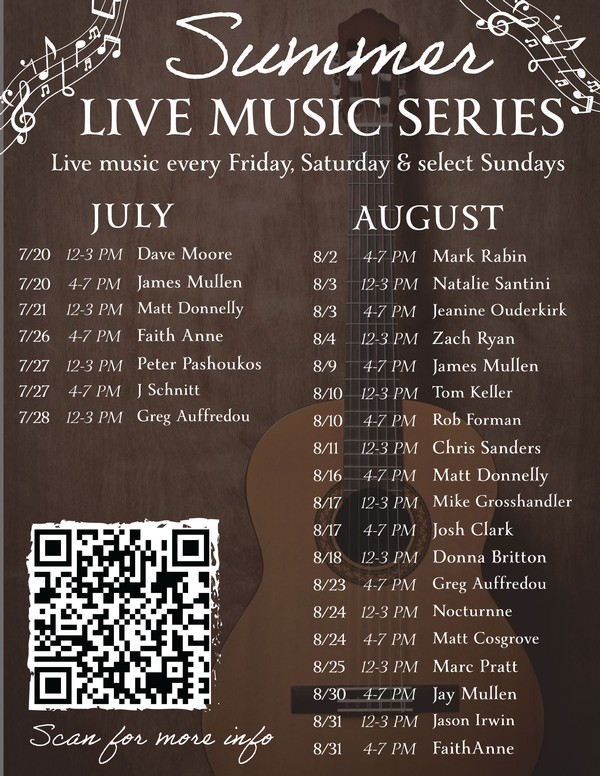 Adirondack Winery - EVENTS - Live Music Schedule
